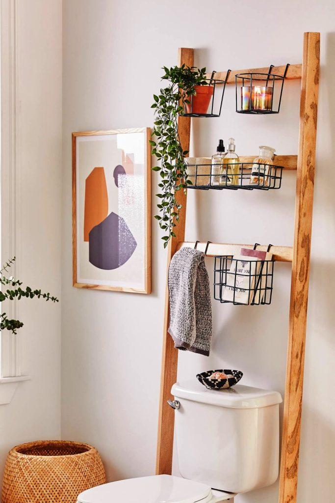 DIY Personalized Over-The-Toilet Rack - DIY to Make
